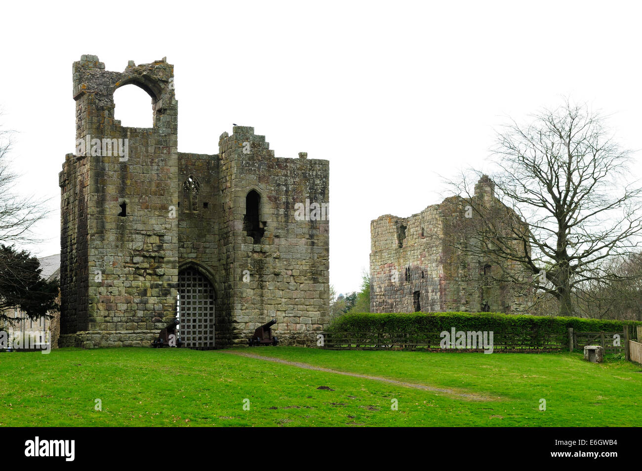 Ruins of Etal Castle, Northumberland, England Stock Photo - Alamy