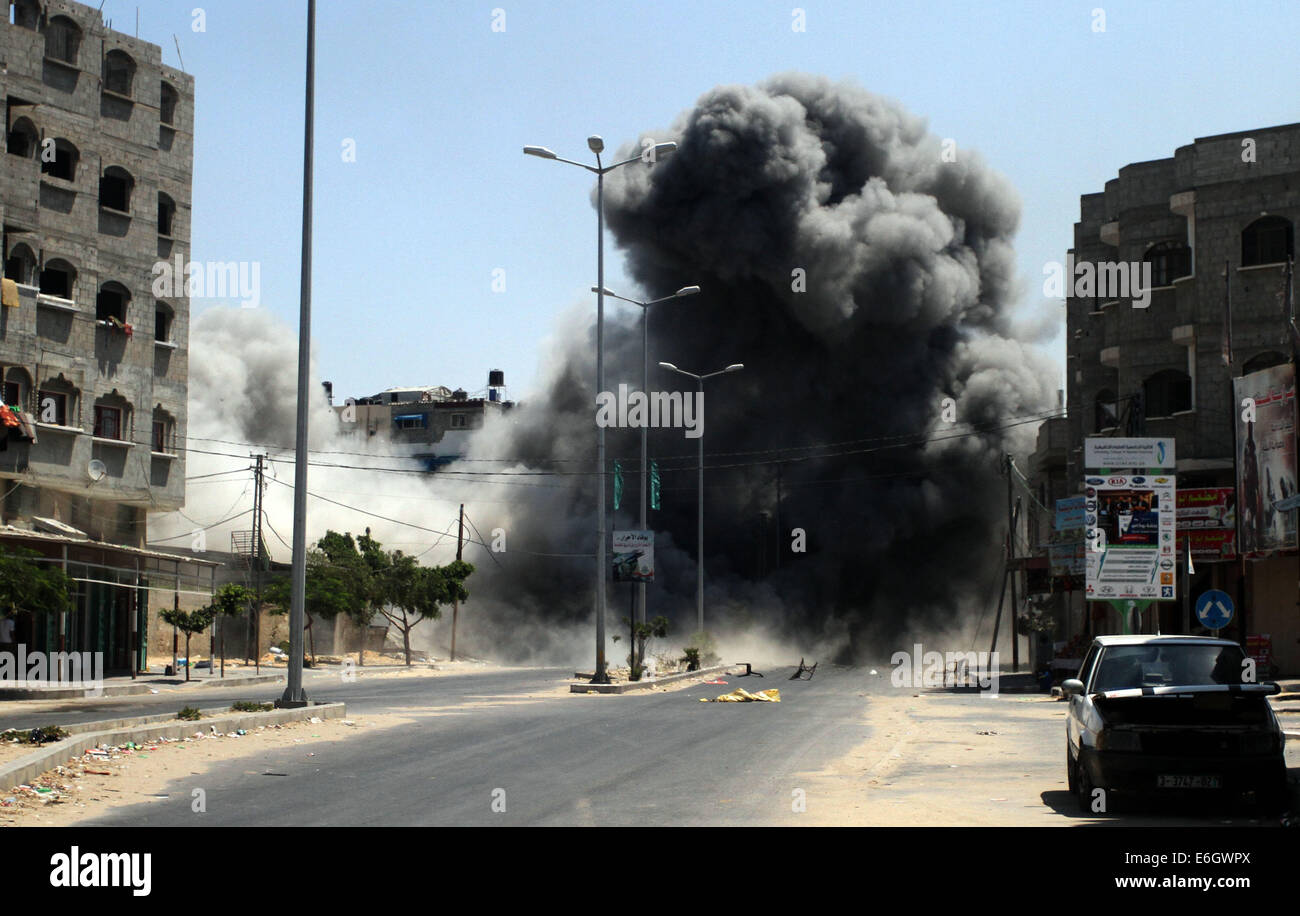 Gaza. 23rd Aug, 2014. The photo taken on Aug. 23, 2014 shows an ...