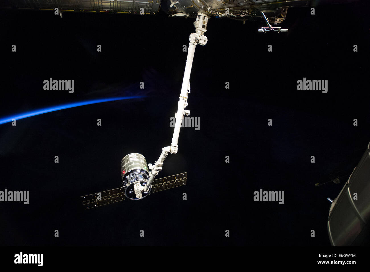 The International Space Station's Canadarm 2 prepares to release the ...