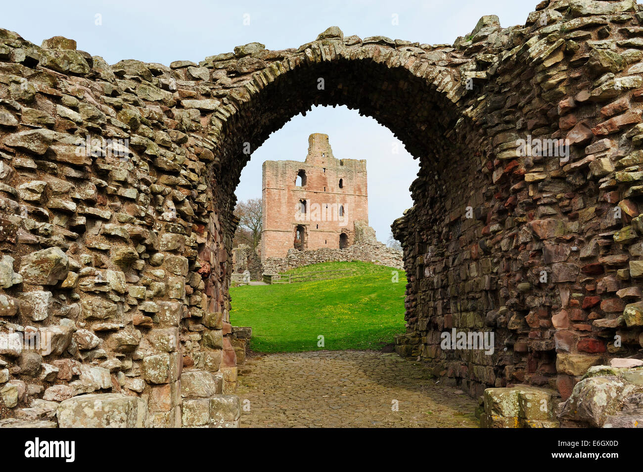 Ruins of Norham Castle, Northumberland, England Stock Photo - Alamy