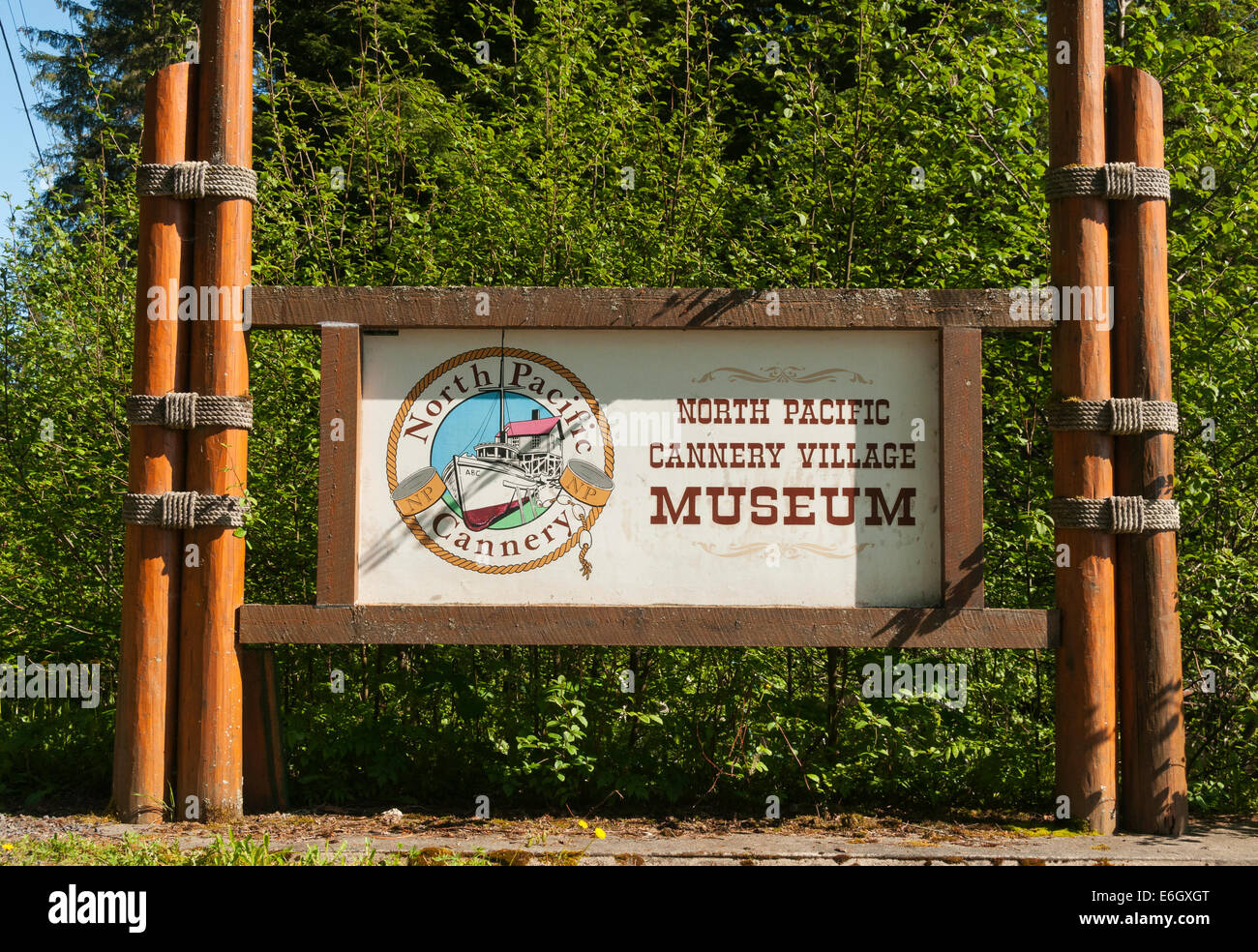 Elk203-4244 Canada, British Columbia, Port Edward, sign Stock Photo - Alamy