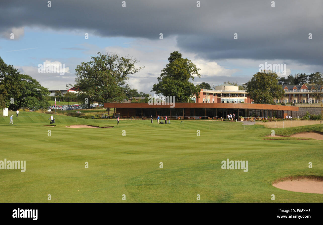 Darlington, UK. 23rd Aug, 2014. English Senior Open Golf. Rockcliffe ...