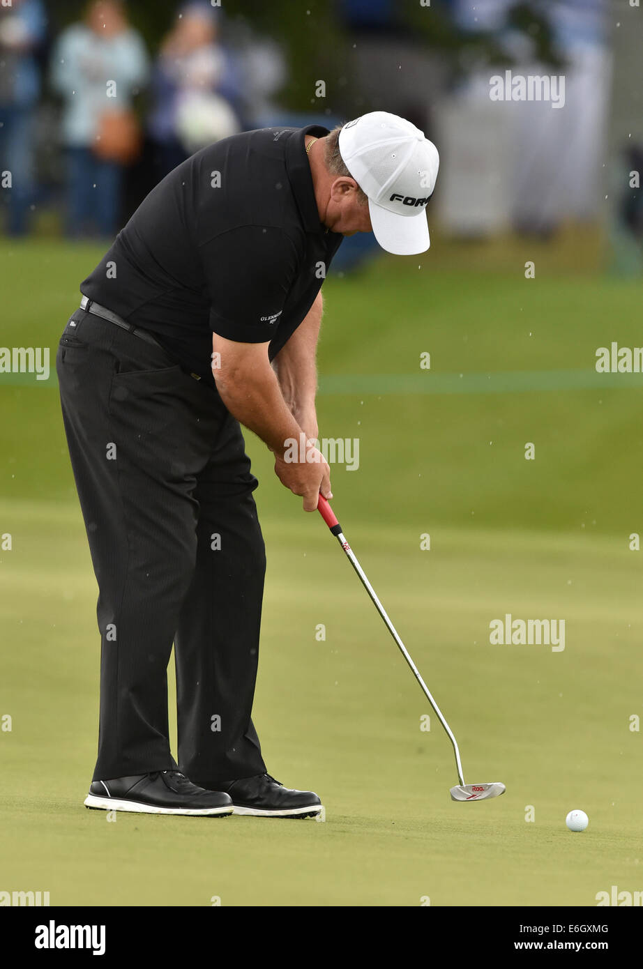 Darlington, UK. 23rd Aug, 2014. English Senior Open Golf. Rockcliffe ...