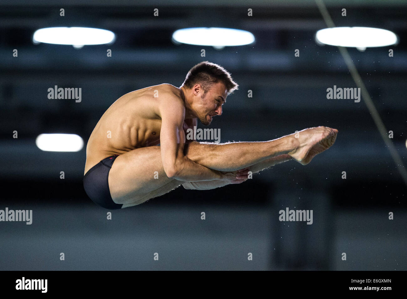 Berlin, Germany. 23rd Aug, 2014. Sascha Klein of Germany competes at ...