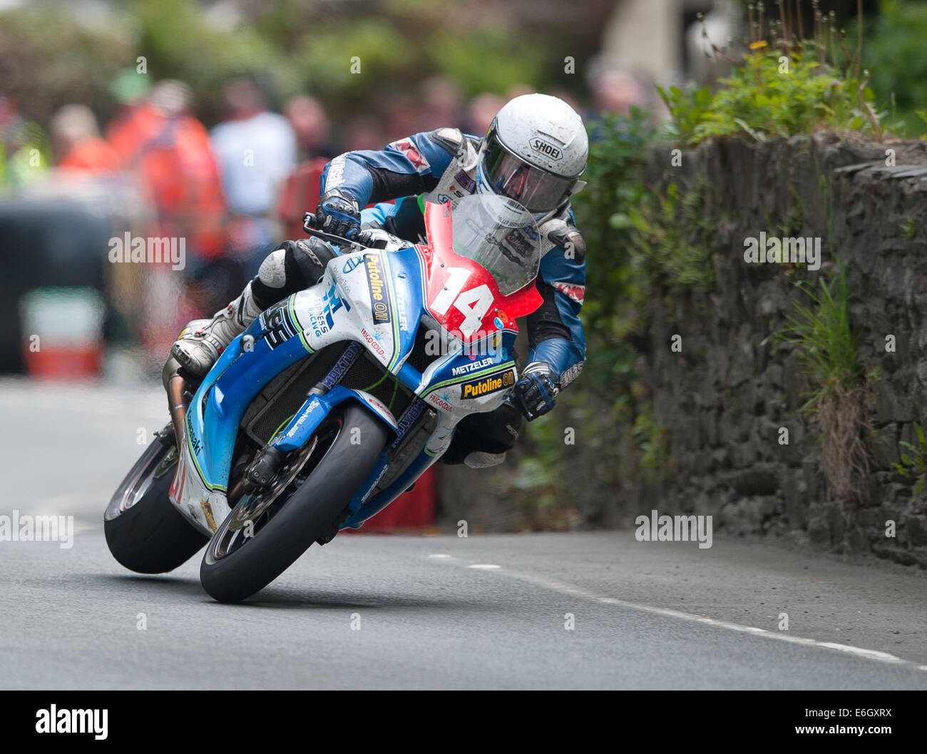 Dean Harrison during the Isle of Man TT 2013 - Supersport Race 1 Stock ...
