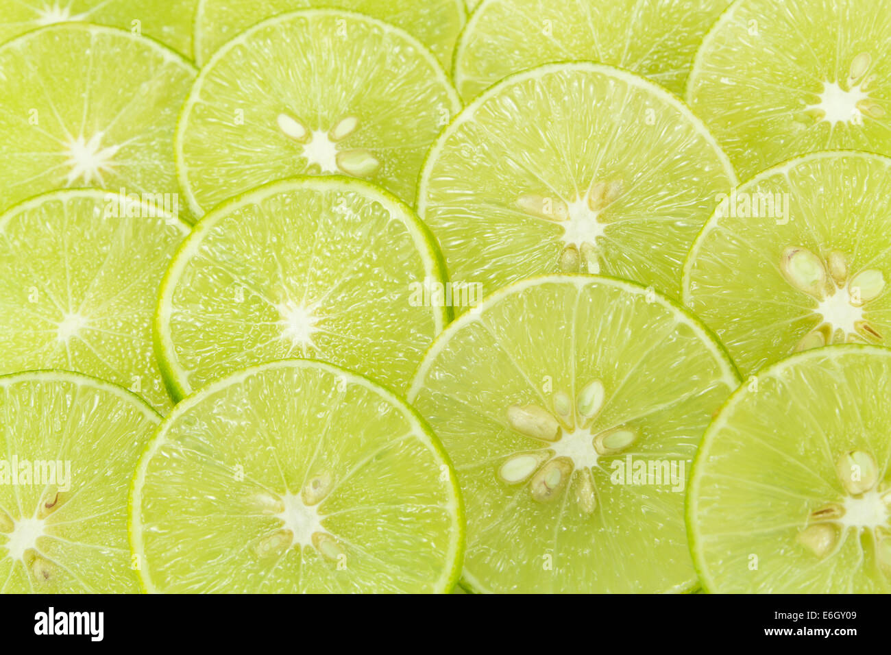 Fresh sliced lemon green hi-res stock photography and images - Alamy