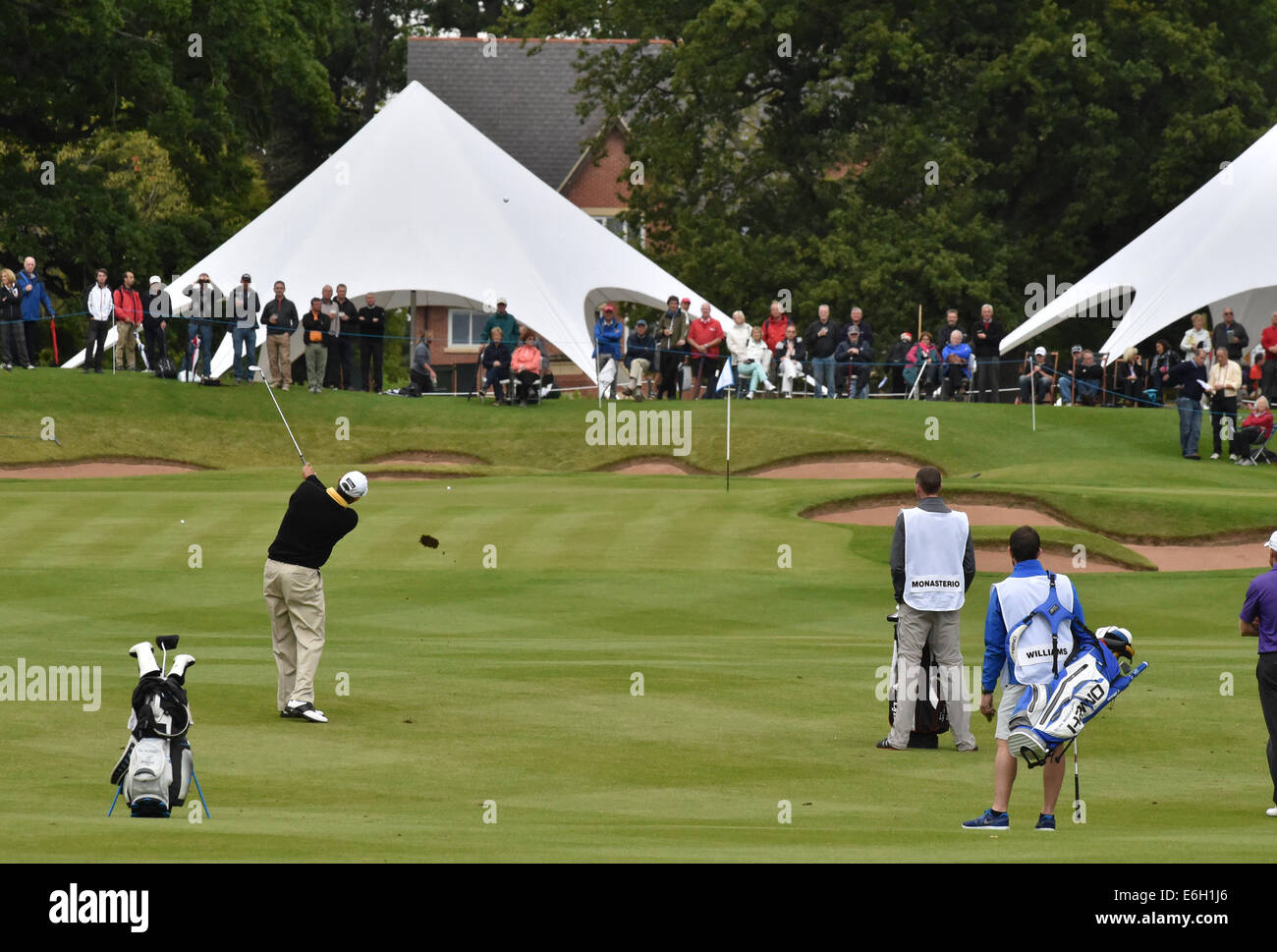 Darlington, UK. 23rd Aug, 2014. English Senior Open Golf. Rockcliffe ...