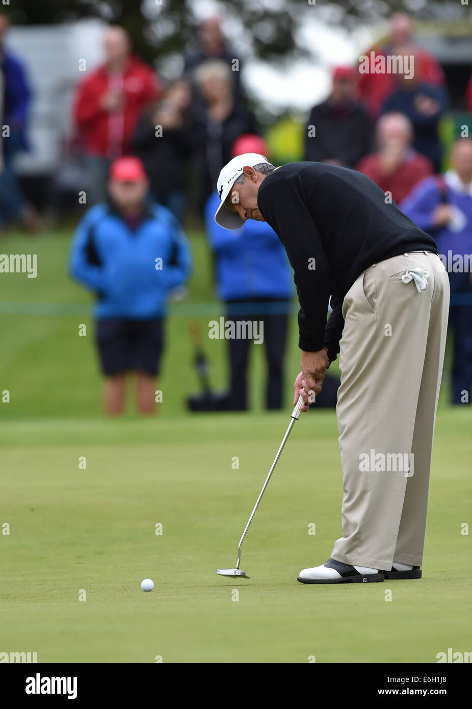Darlington, UK. 23rd Aug, 2014. English Senior Open Golf. Rockcliffe ...