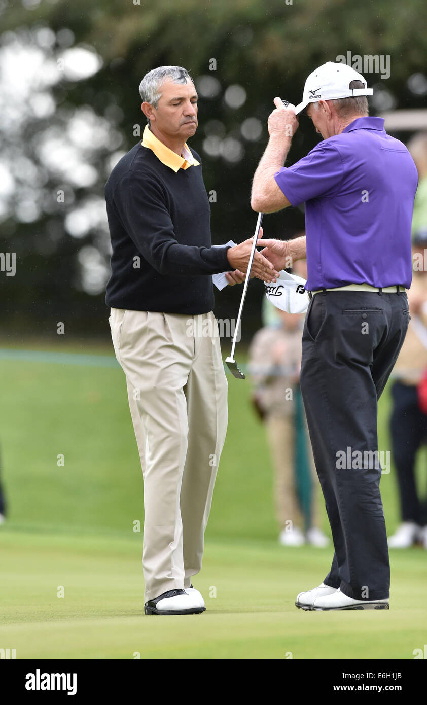 Darlington, UK. 23rd Aug, 2014. English Senior Open Golf. Rockcliffe ...