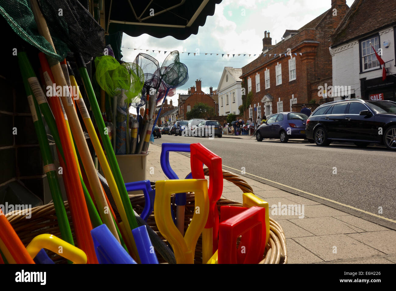 Southwold High street shops summer tourists Stock Photo - Alamy