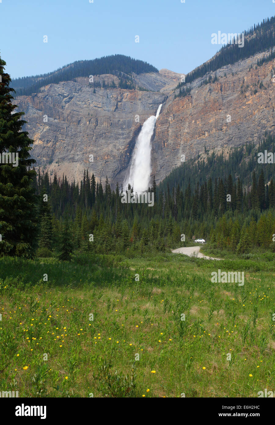 Takakkaw Falls in Yoho National Park in British Columbia, Canada Stock ...