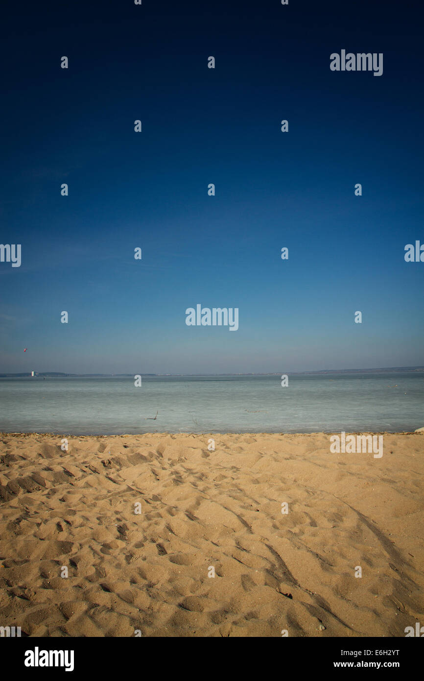 frozen river in spring Stock Photo - Alamy