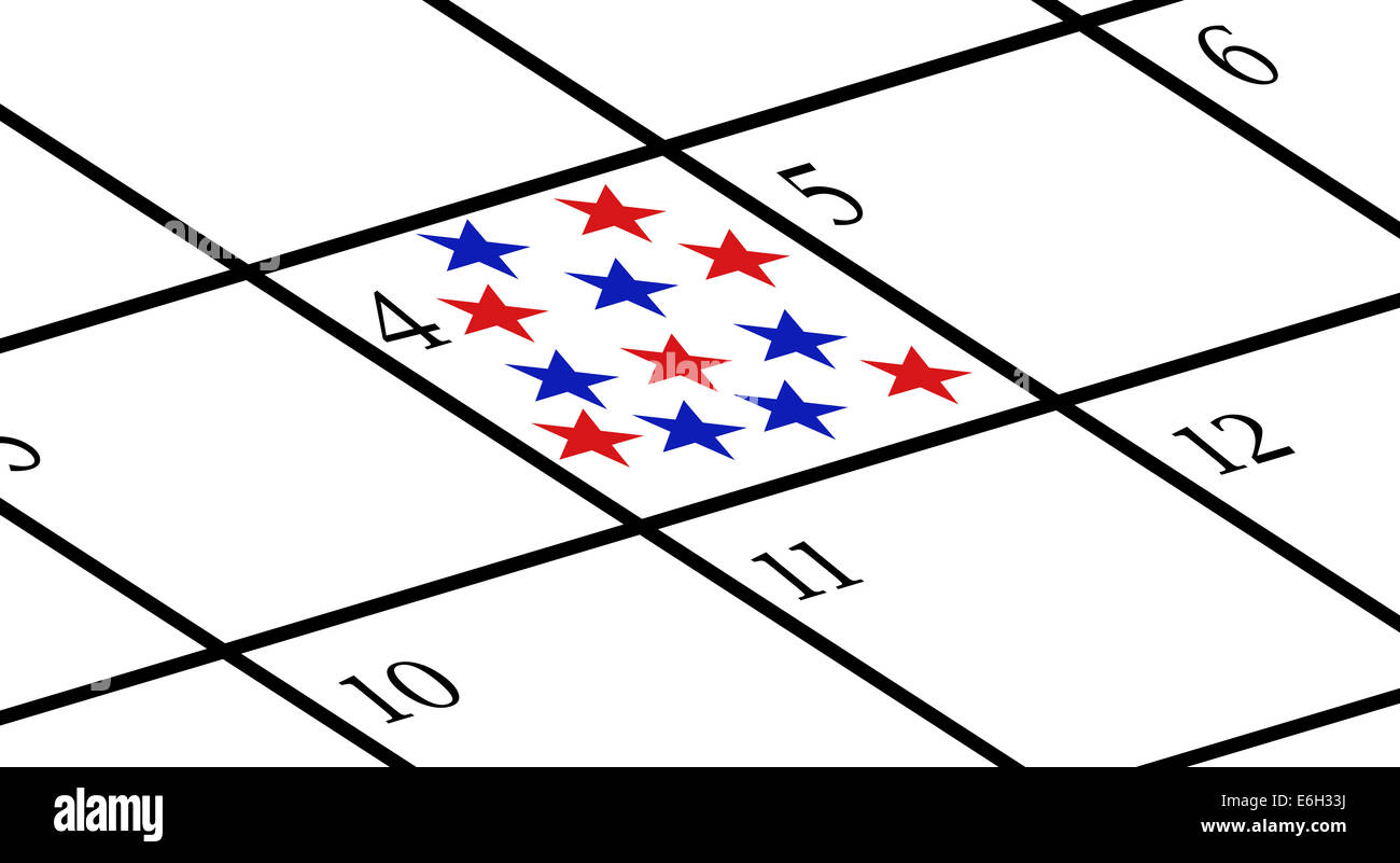 Independence day calendar hi-res stock photography and images - Alamy
