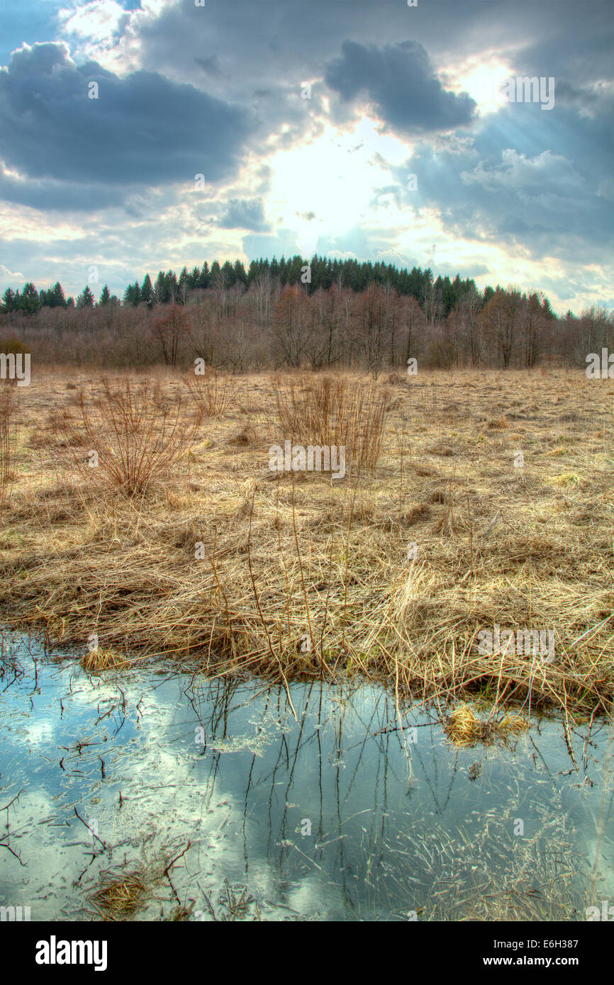 spring landscape HDR Stock Photo - Alamy