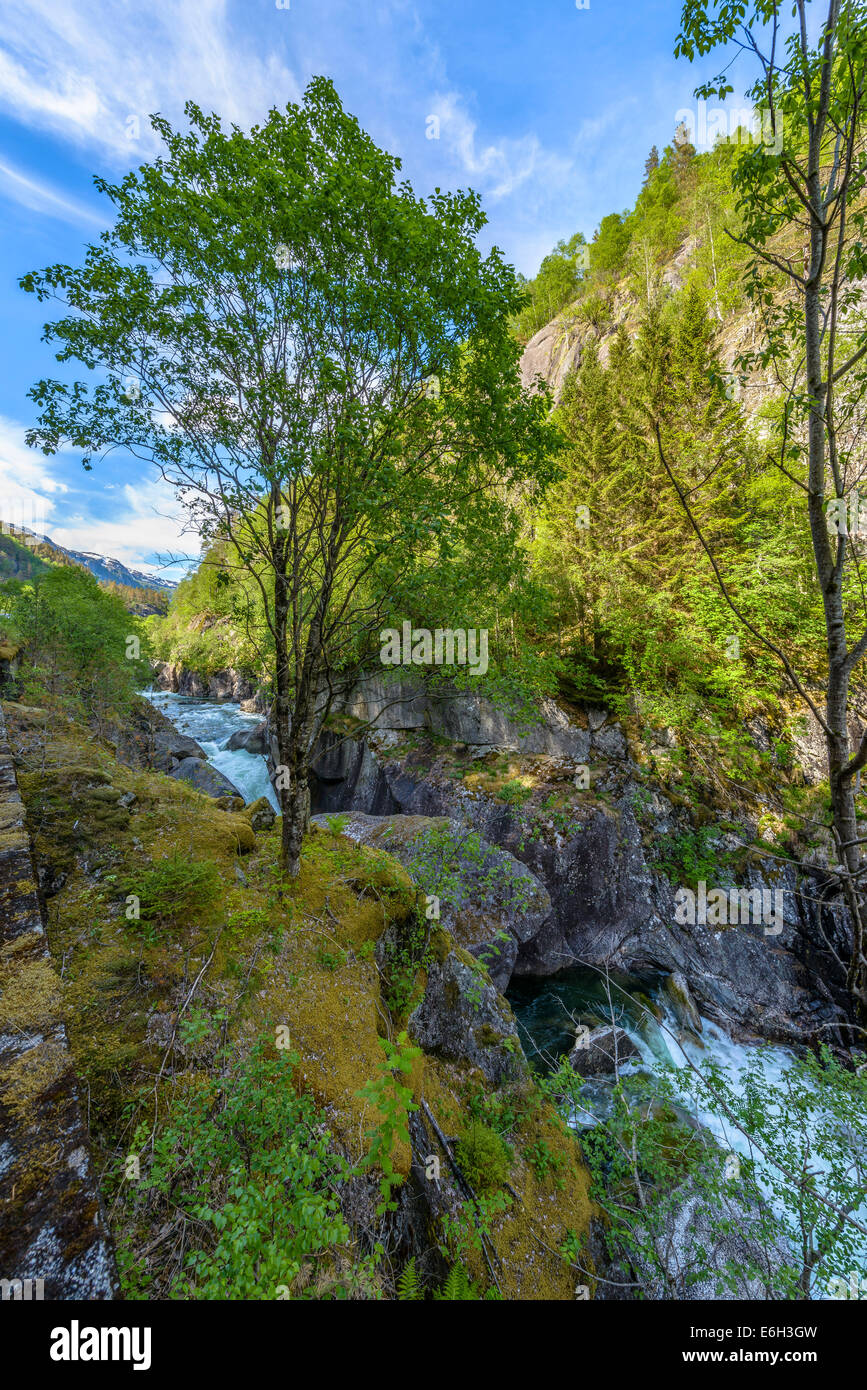 beautiful Norway scenery in a sunny spring day Stock Photo - Alamy