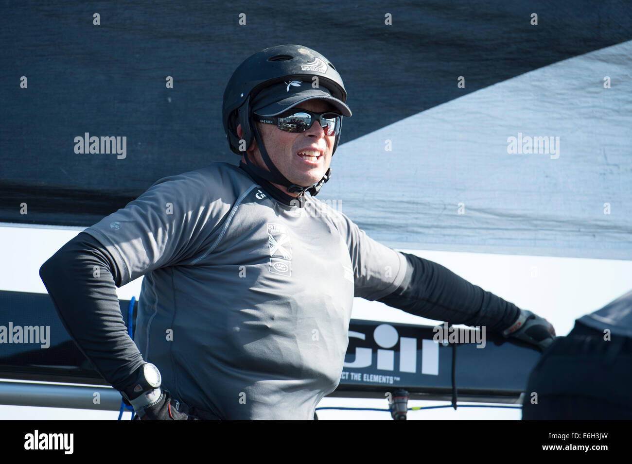 Cardiff, Wales, UK. 23rd August, 2014. Emirates Team New Zealand ...