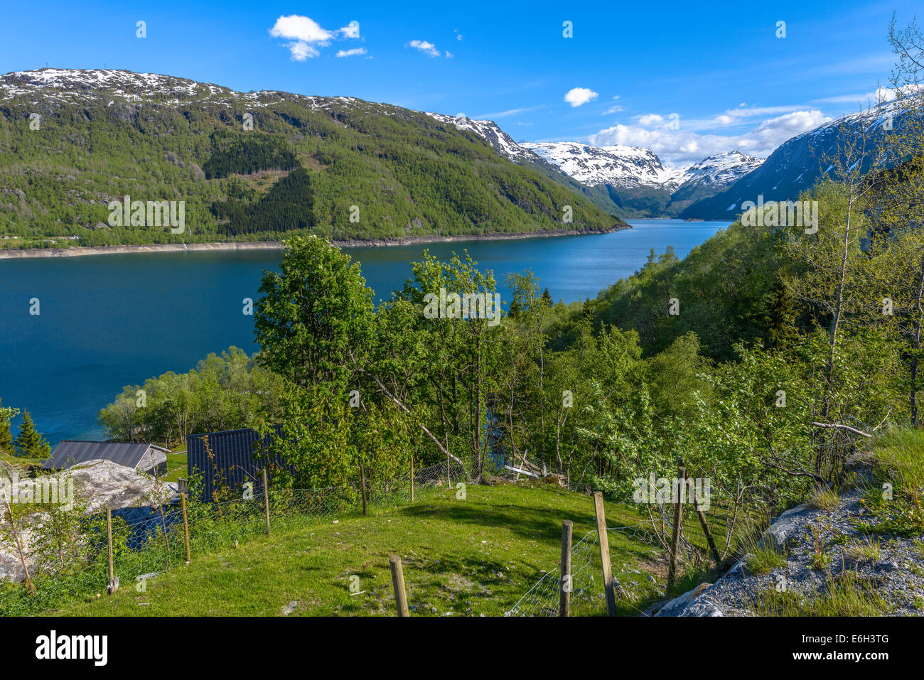beautiful Norway scenery in a sunny spring day Stock Photo - Alamy
