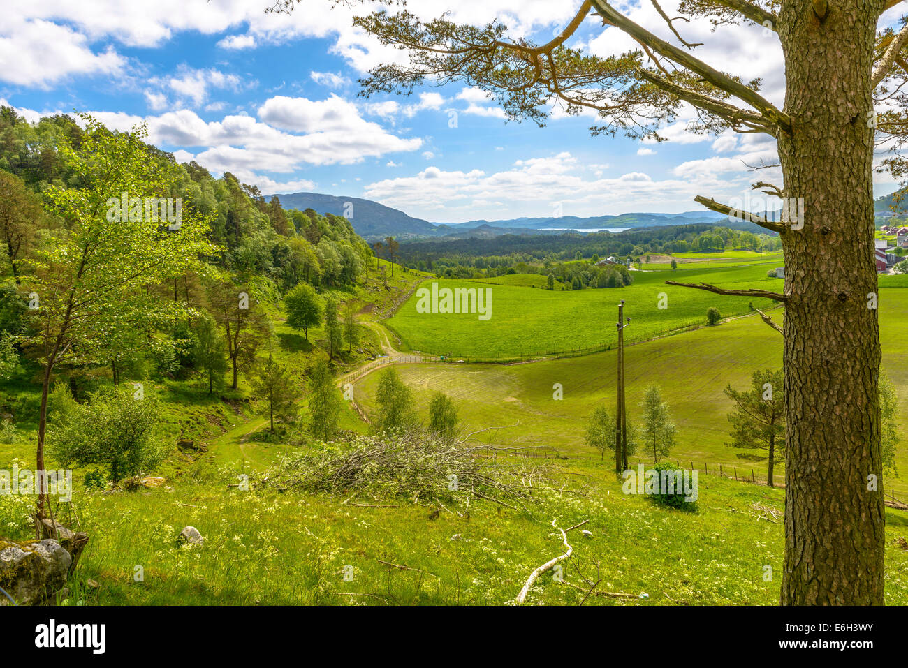 beautiful Norway scenery in a sunny spring day Stock Photo - Alamy