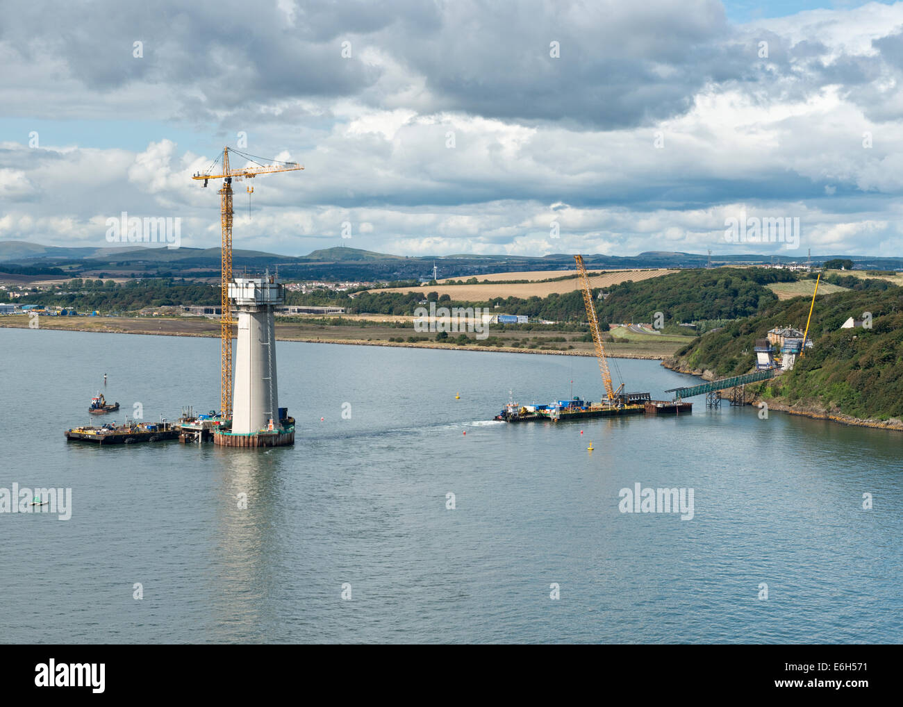 Queensferry Crossing (formerly the Forth Replacement Crossing) over the ...