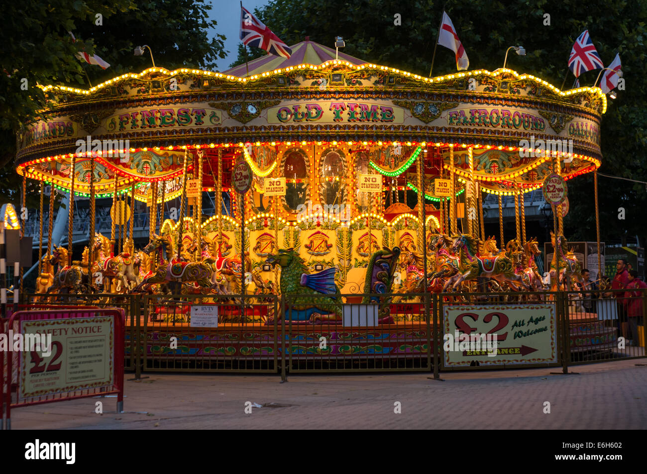 Merrygoround fairground ride hi-res stock photography and images - Alamy