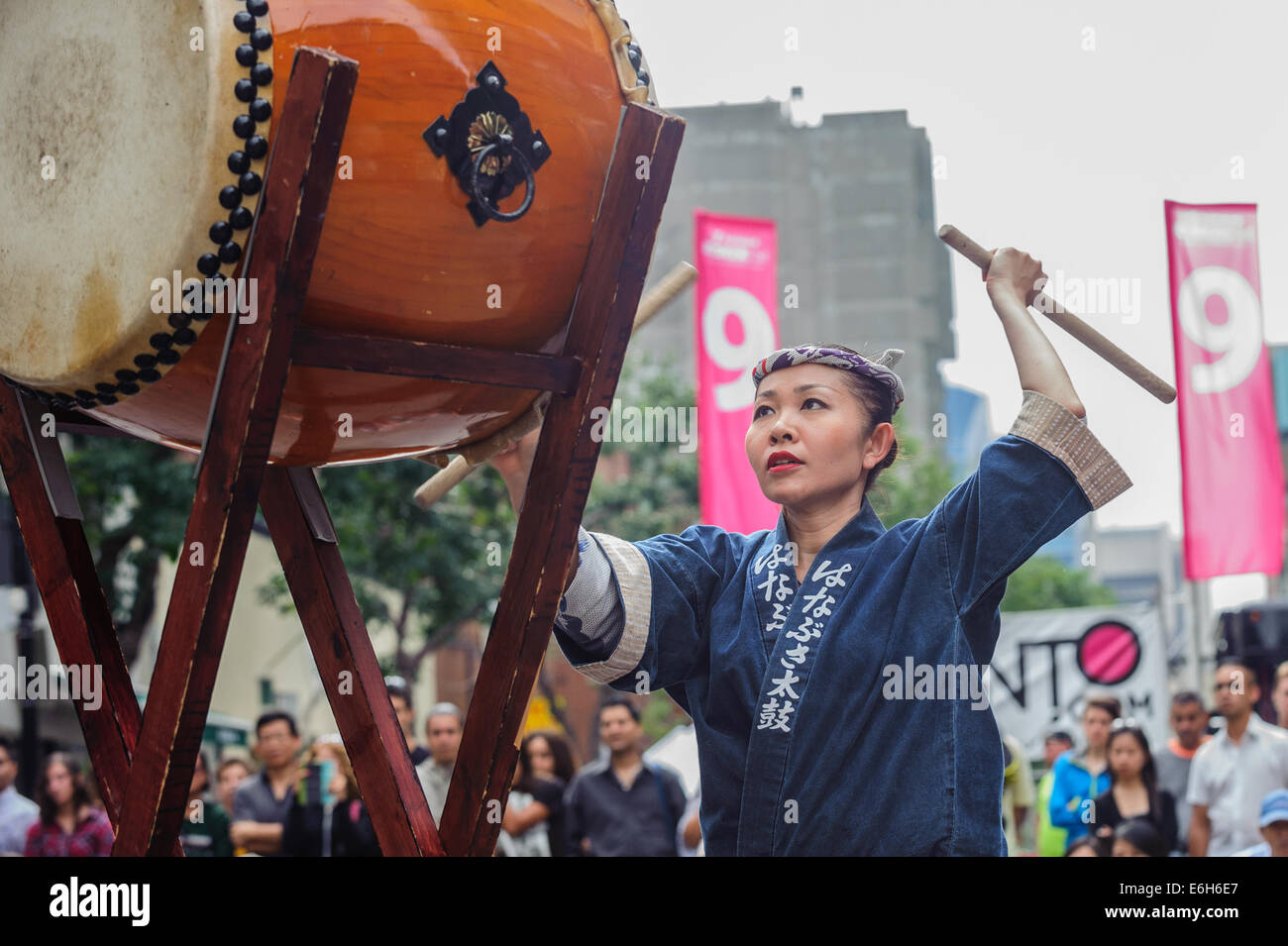 Toronto, Canada. 23rd Aug, 2014. Hanabusa Taiko drummers from Japan ...