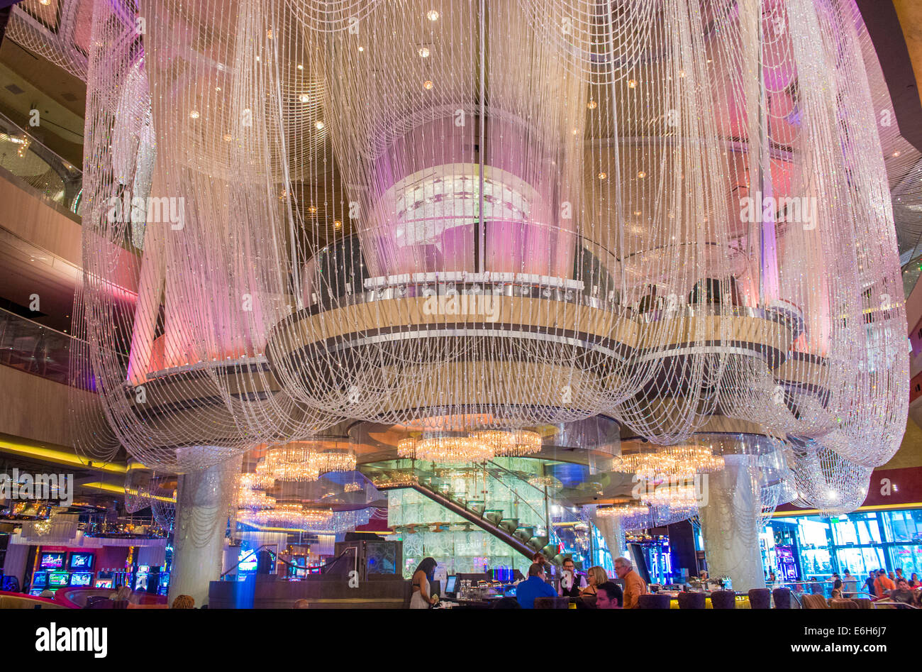 Chandelier bar cosmopolitan hotel casino hi-res stock photography and ...