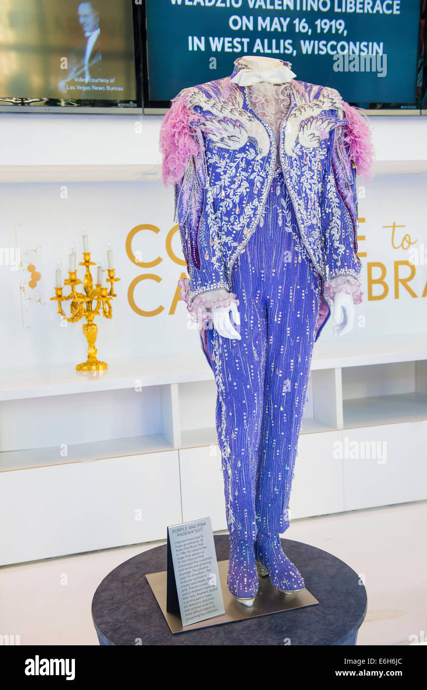 Liberace costume at the "Liberace and The Art of Costume" exhibition in ...