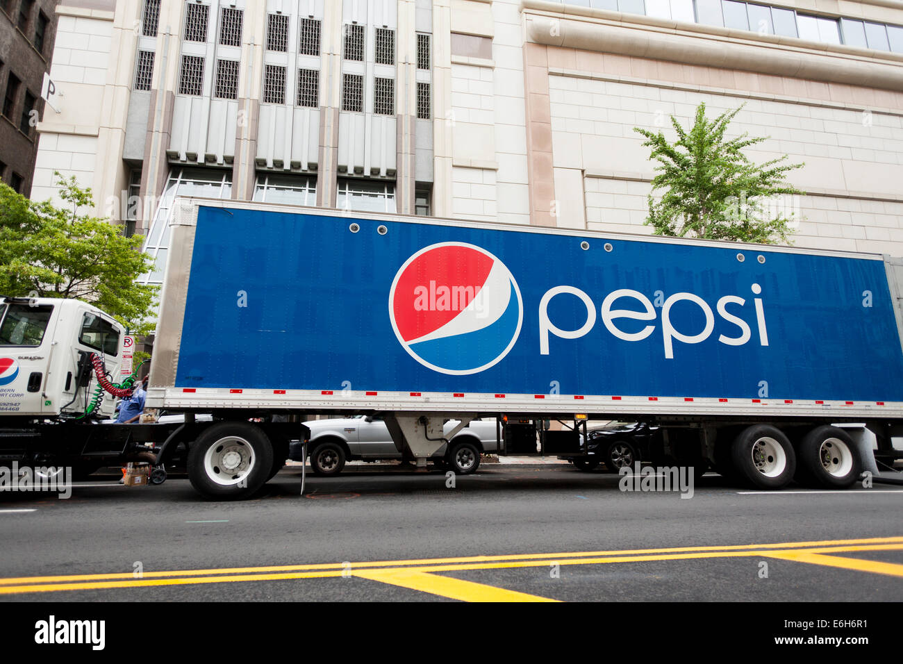 Pepsi cola delivery truck in front of building - Washington, DC USA ...