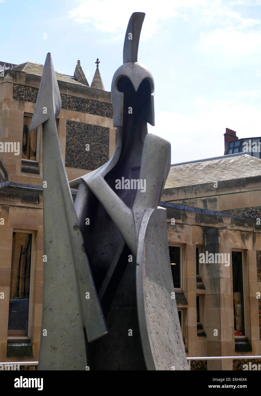 Roman Gladiator Statue in Montague Close, Southwark Cathedral London ...