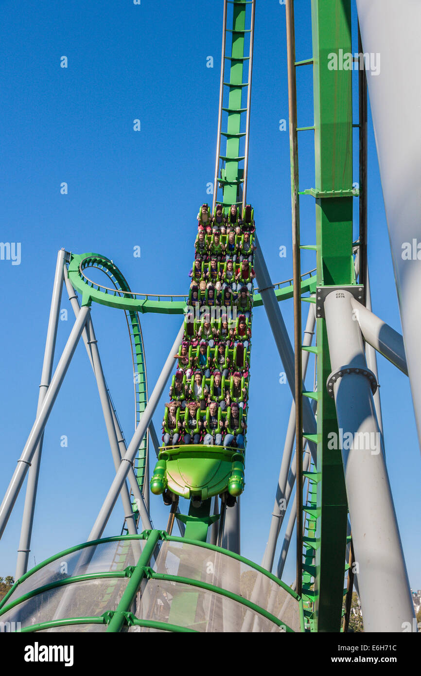 Incredible hulk roller coaster universal High Resolution Stock ...