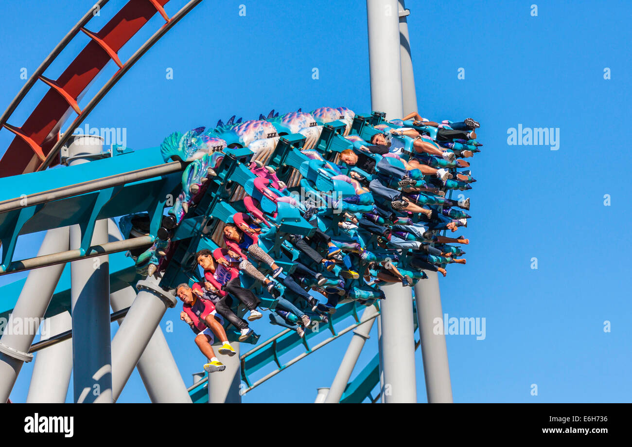 Dragon roller coaster ride hi-res stock photography and images - Alamy
