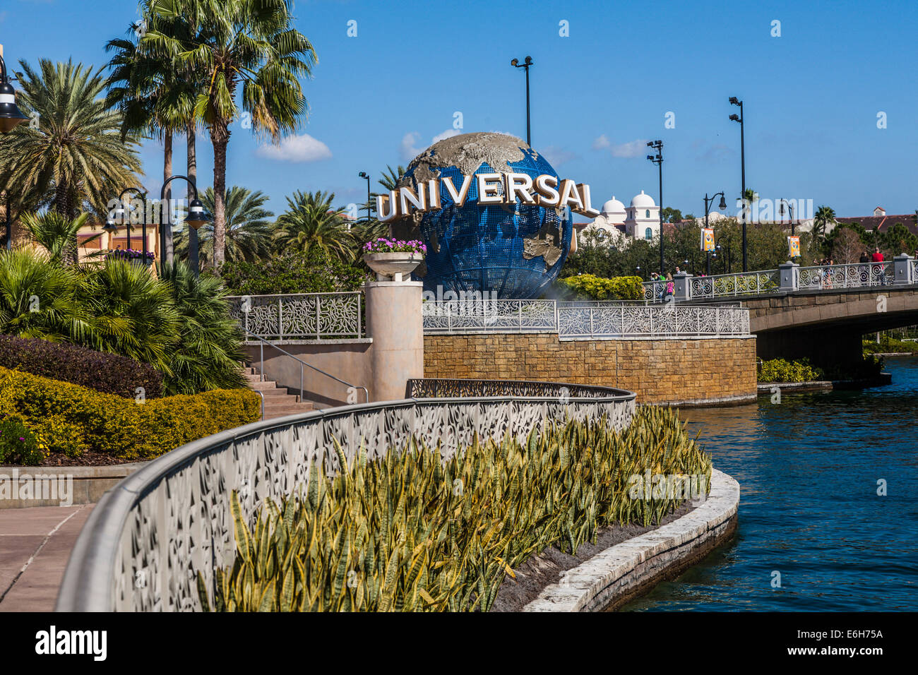 Famous rotating world globe at City Walk in Universal Studios, Orlando ...