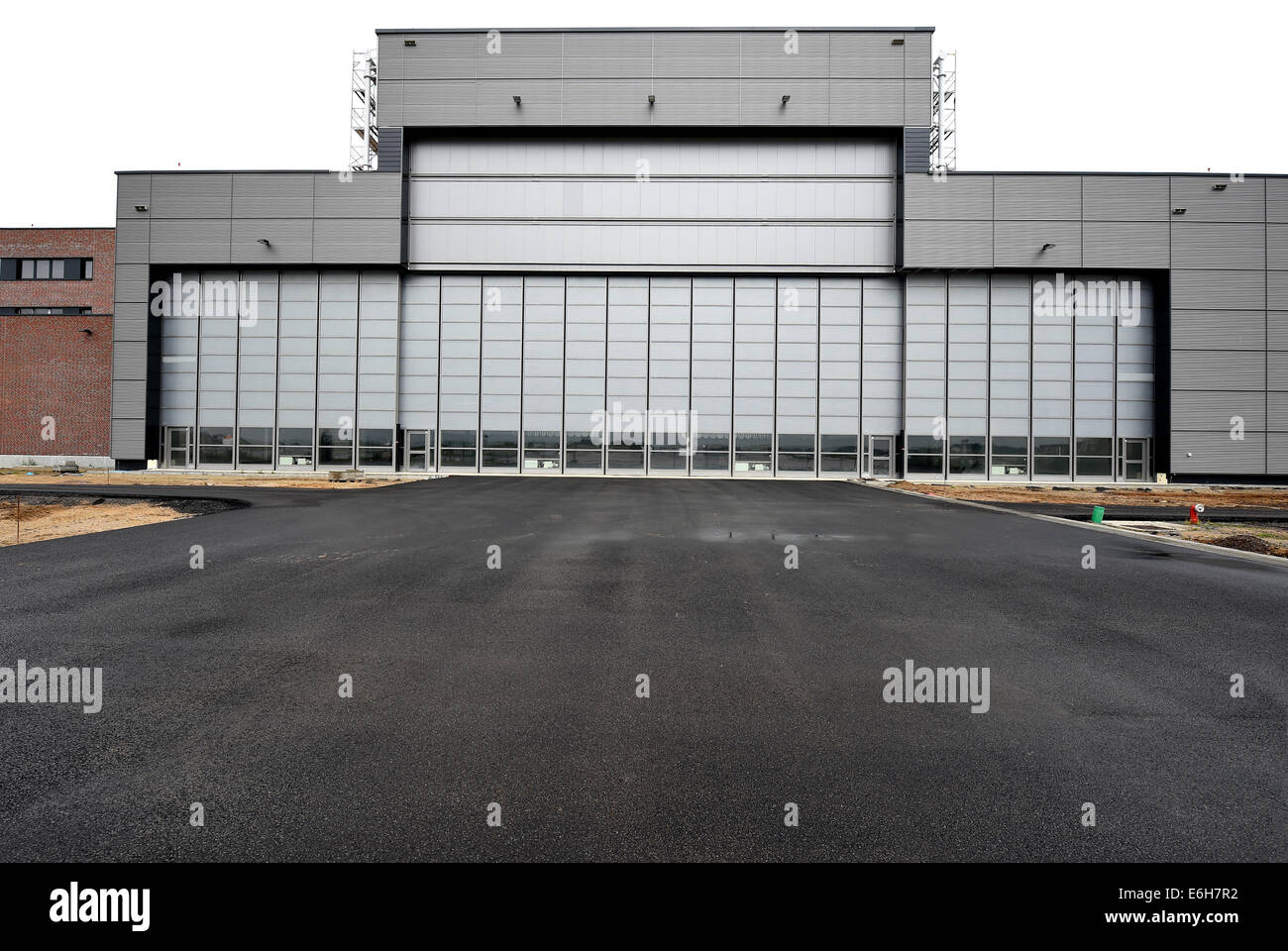 Wunstorf, Germany. 19th Aug, 2014. A new building in an maintenance ...