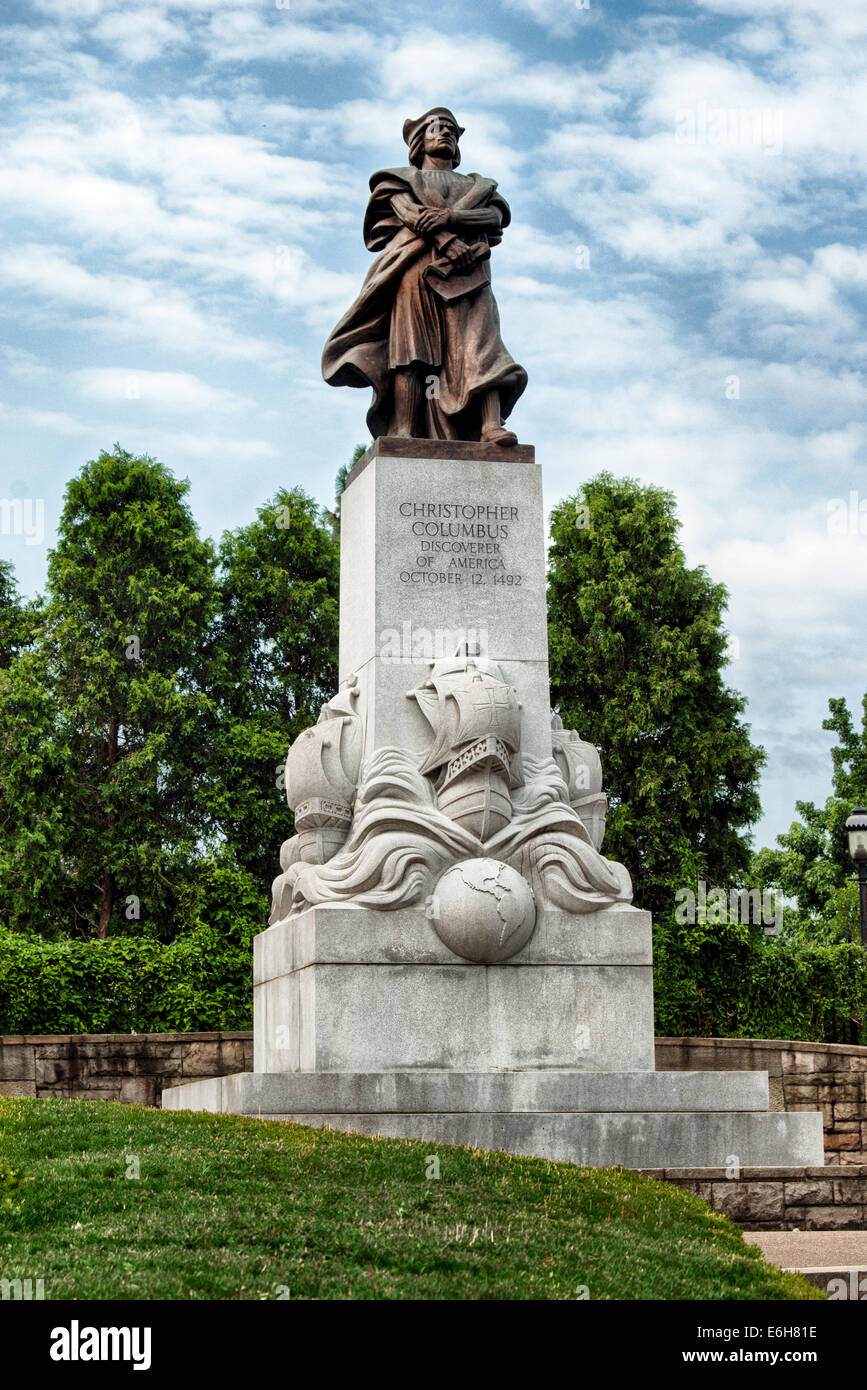 Frank Vittor’s 50-foot bronze statue of Christopher Columbus resides in ...