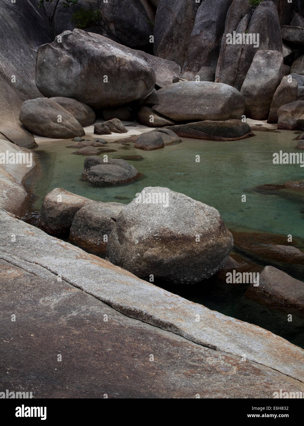 Beautiful Clear Water Rock Lagoon Stock Photo - Alamy