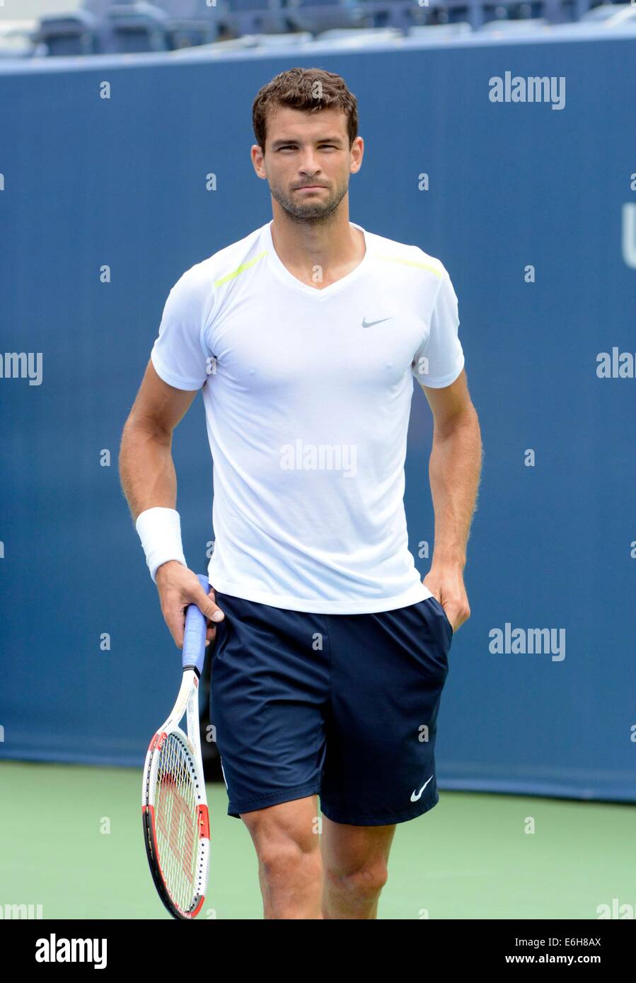 Flushing, NY, USA. 23rd Aug, 2014. Grigor Dimitrov in attendance for ...