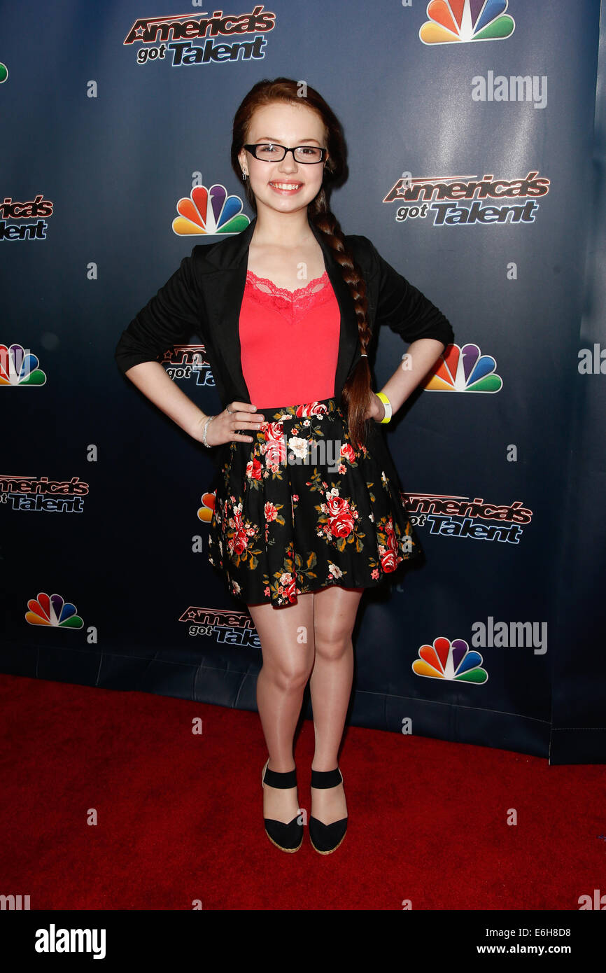 Singer Mara Justine attends the post-show red carpet for NBC's 'America ...