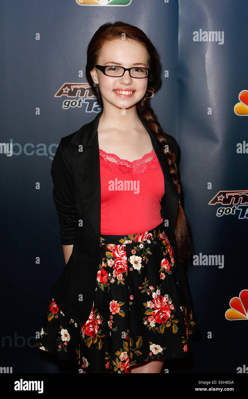 Singer Mara Justine attends the post-show red carpet for NBC's 'America ...