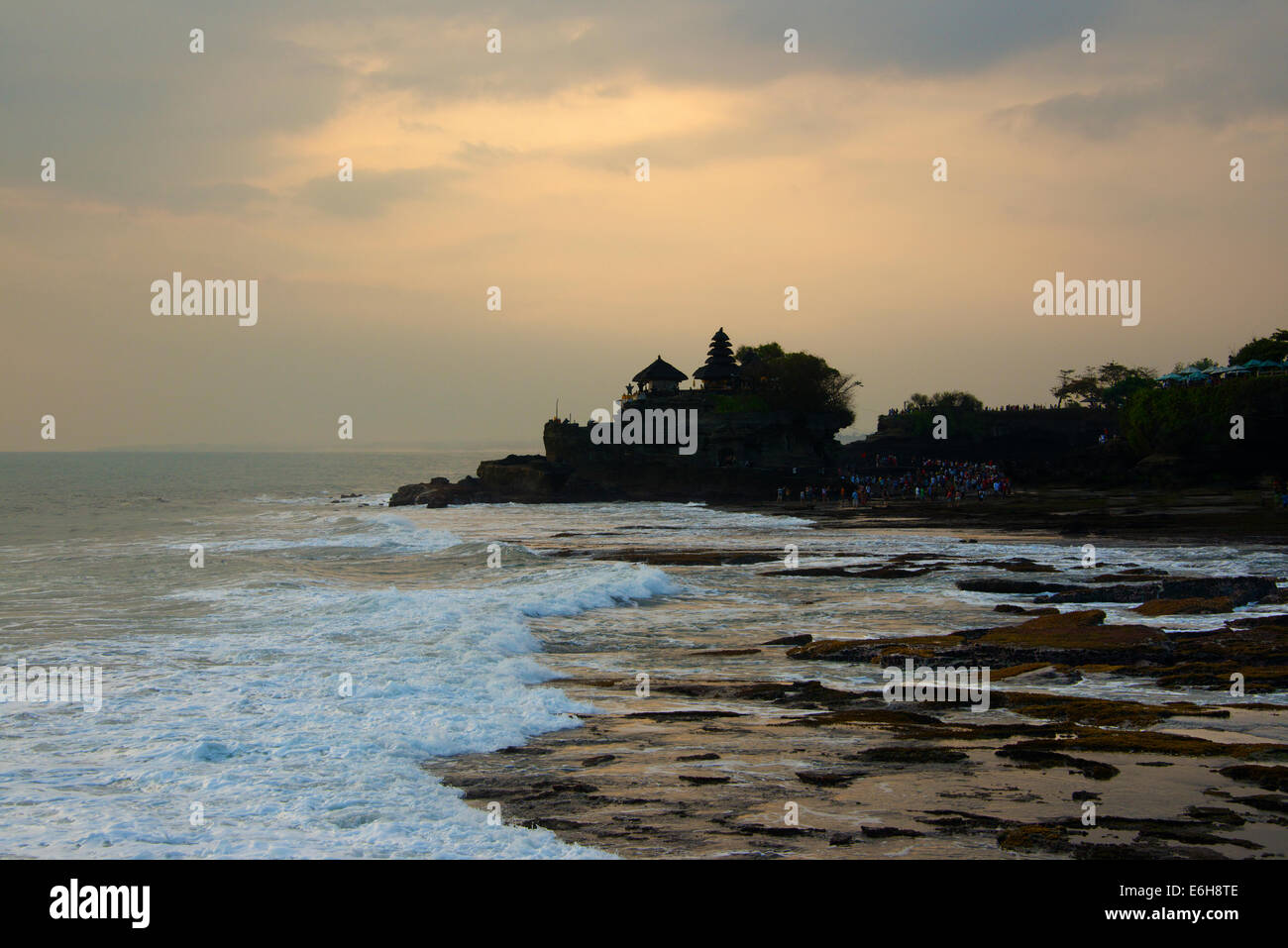 Tanah Lot Temple at sunset Bali Indonesia Stock Photo - Alamy