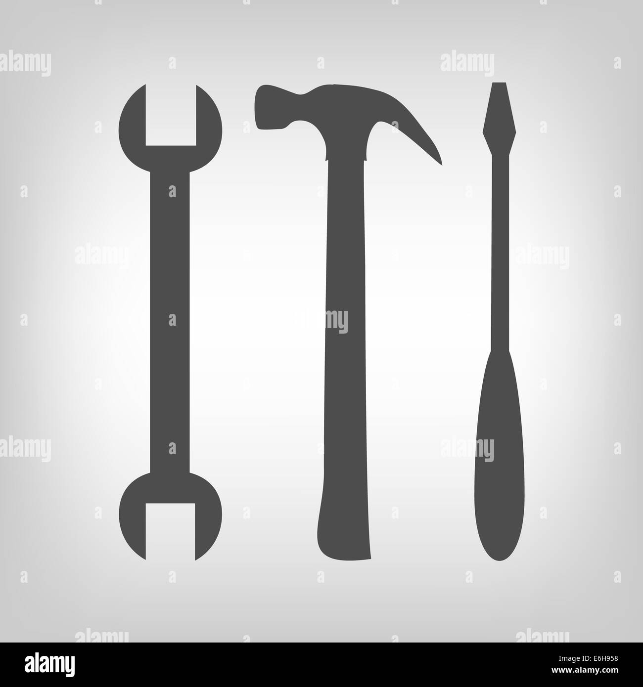 Three tools set Stock Photo - Alamy