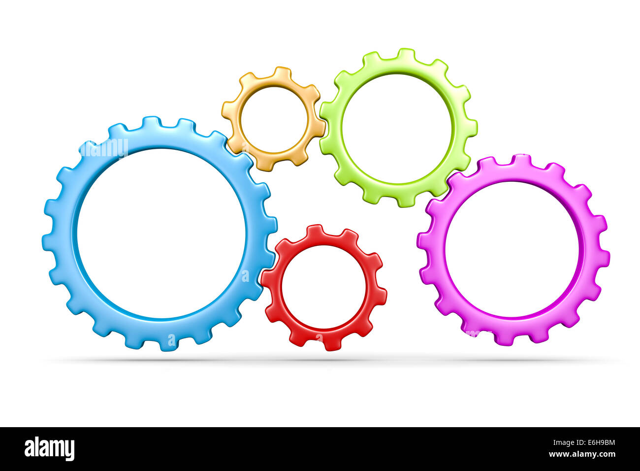 Colorful Gears Clipart