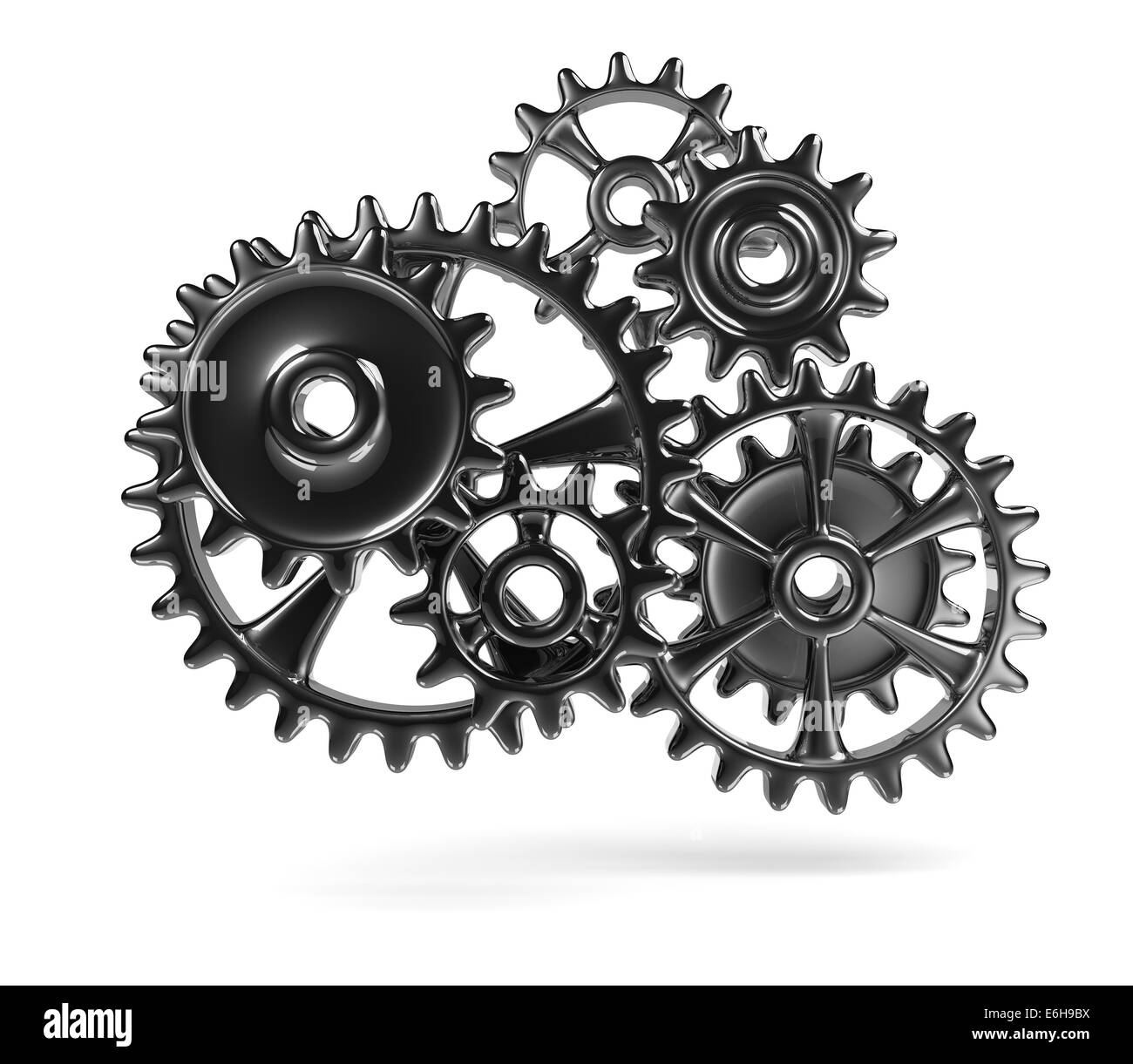 Iron cogwheels Black and White Stock Photos & Images - Alamy