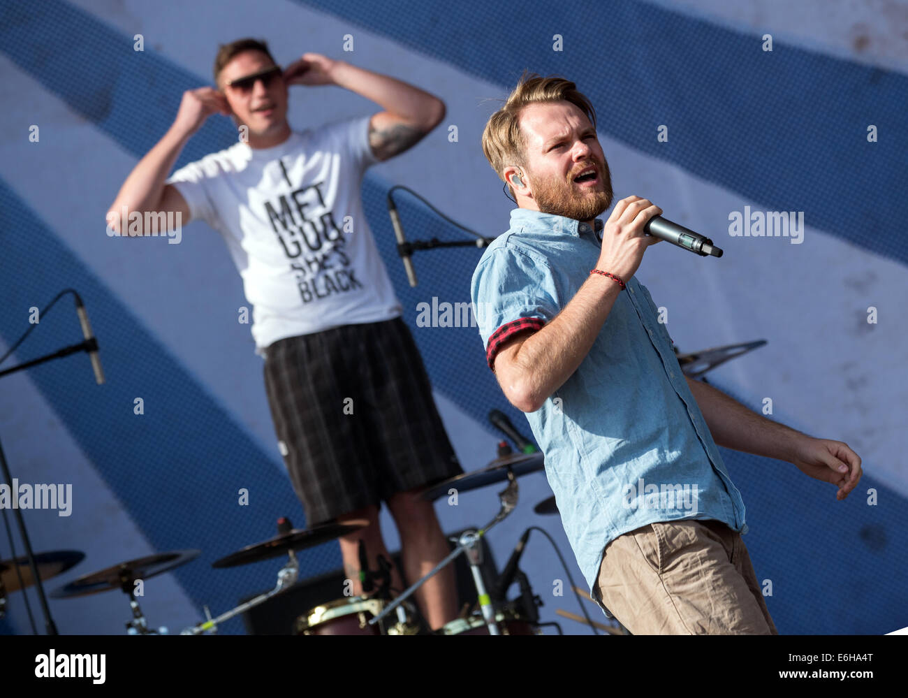 Leeds, UK. 23rd Aug, 2014. Robert Rolfe and Roughton 'Rou' Reynolds of ...