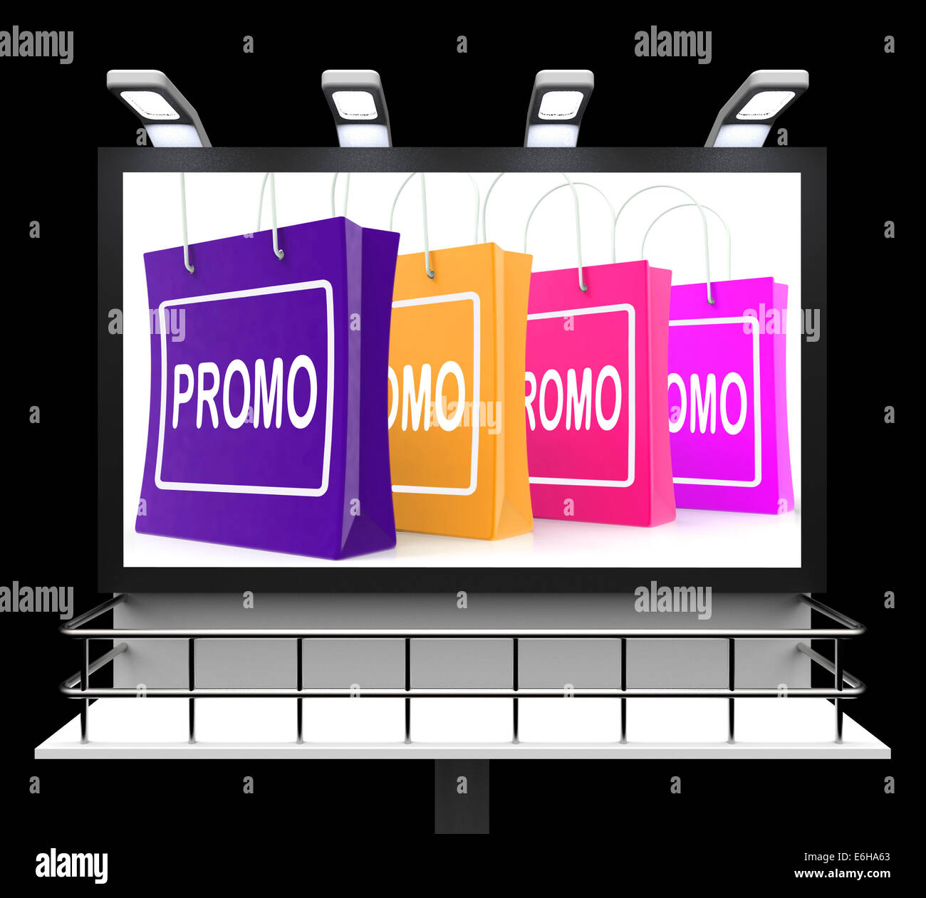 Promo Shopping Sign Showing Discount Reduction Or Save Stock Photo - Alamy