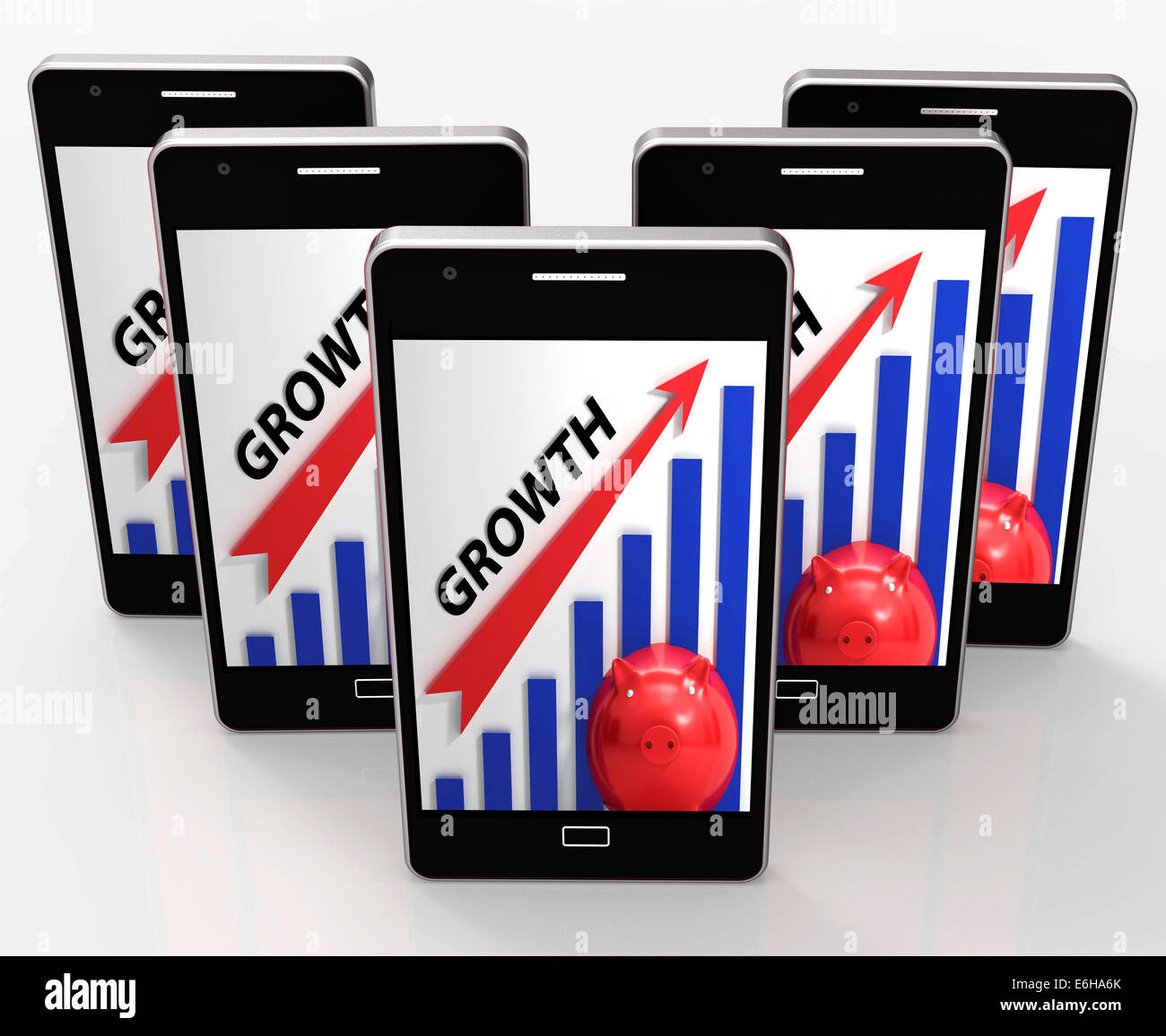 Growth Graph Meaning Financial Increase Or Gain Stock Photo - Alamy