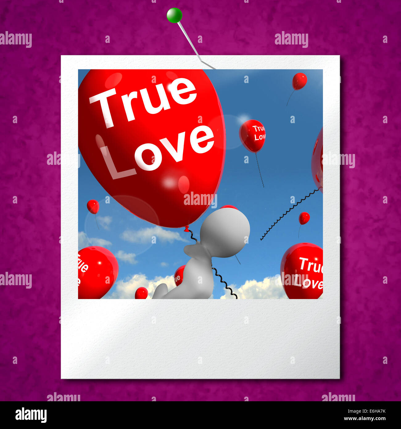 True Love Balloons Photo Representing Couples and Lovers Stock Photo ...