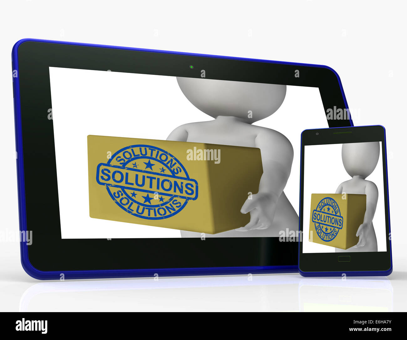 Solutions Box Meaning Solving Problems And Improvement Stock Photo - Alamy