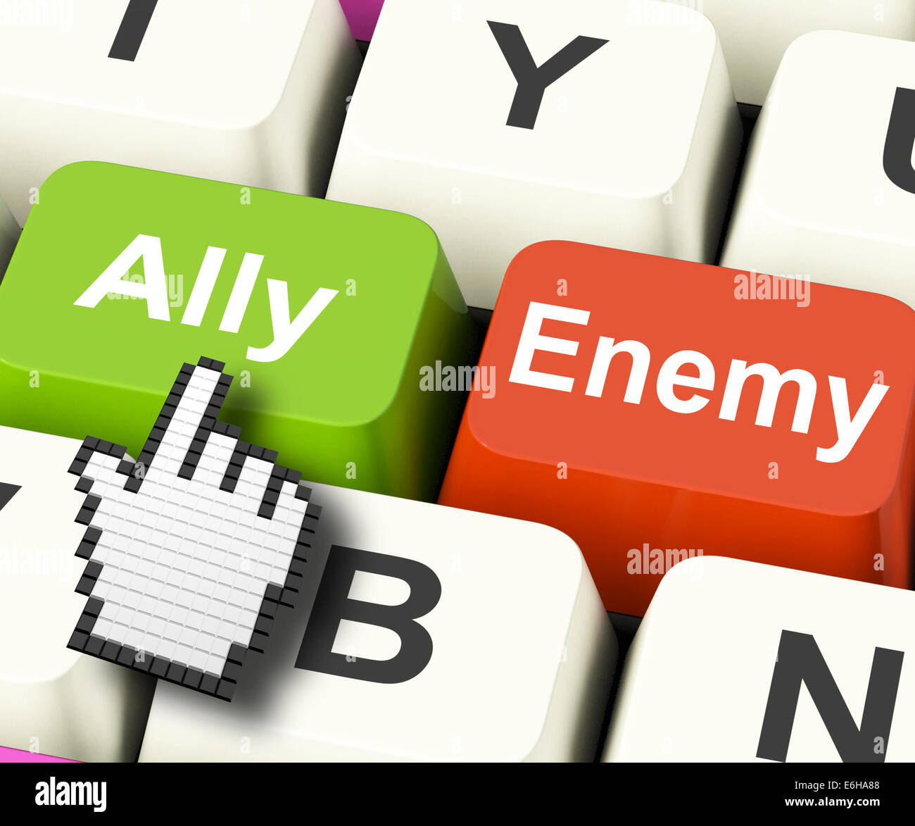Ally Friend Computer Meaning Partnership And Help Stock Photo - Alamy