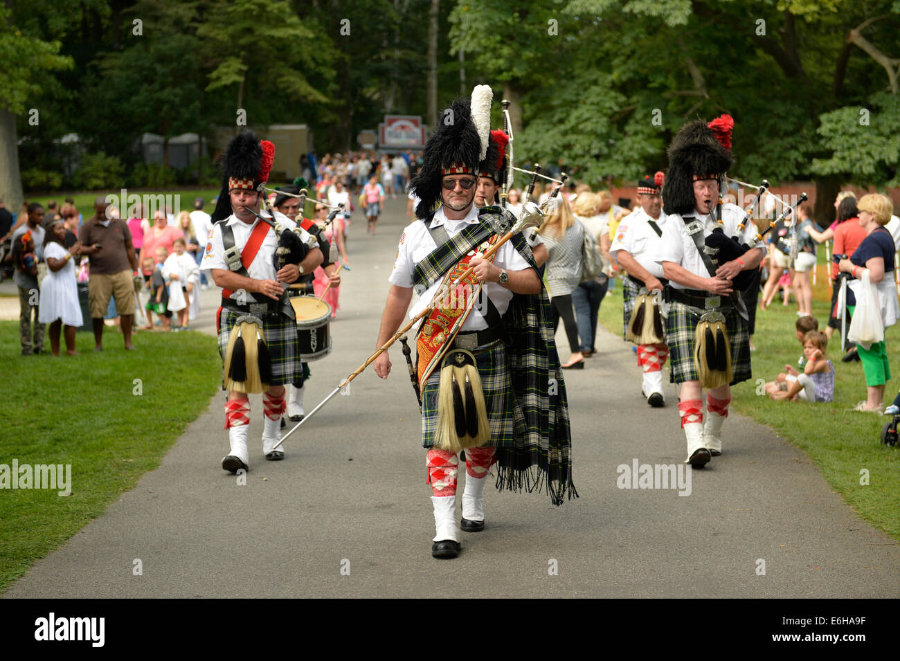 Old Westbury, New York, U.S. - August 23, 2014 - Clan Gordon ...