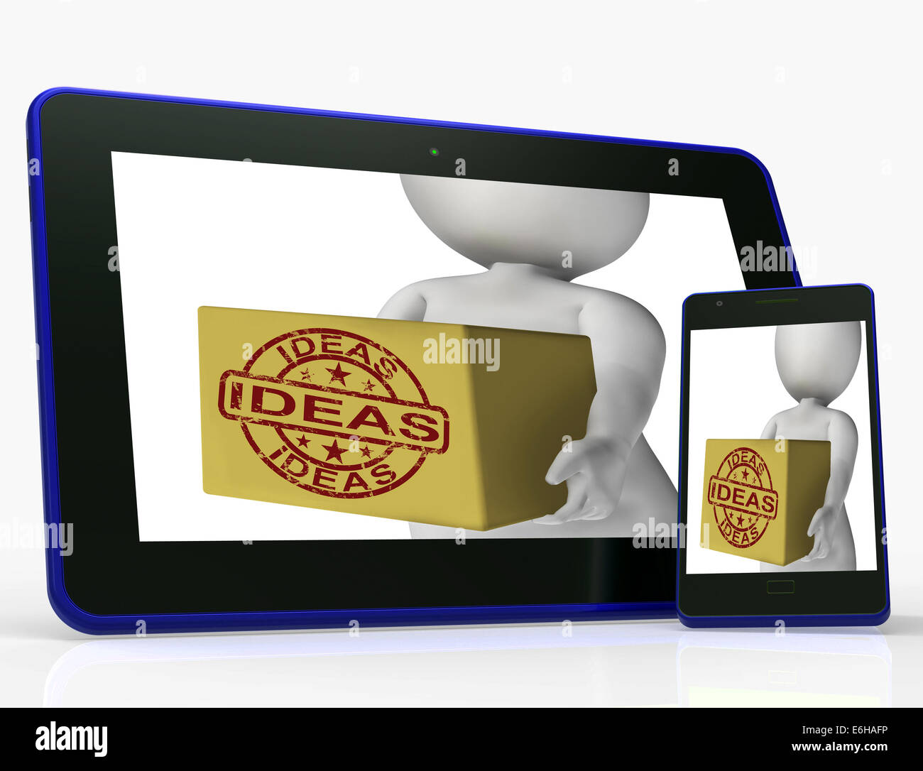 Ideas Box Meaning Inspire Innovate And Plan Stock Photo - Alamy